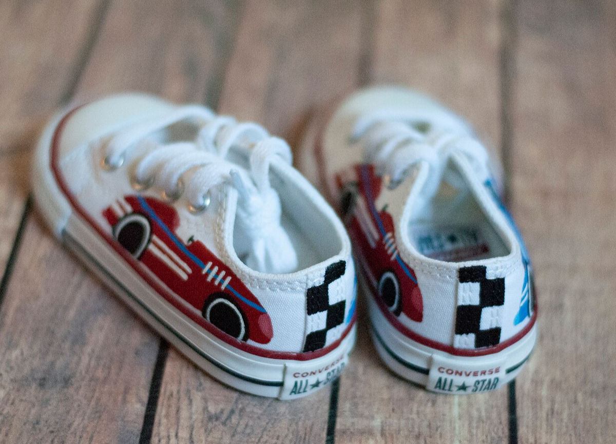 Race Car Converse || Custom Car Converse – With love, Paint