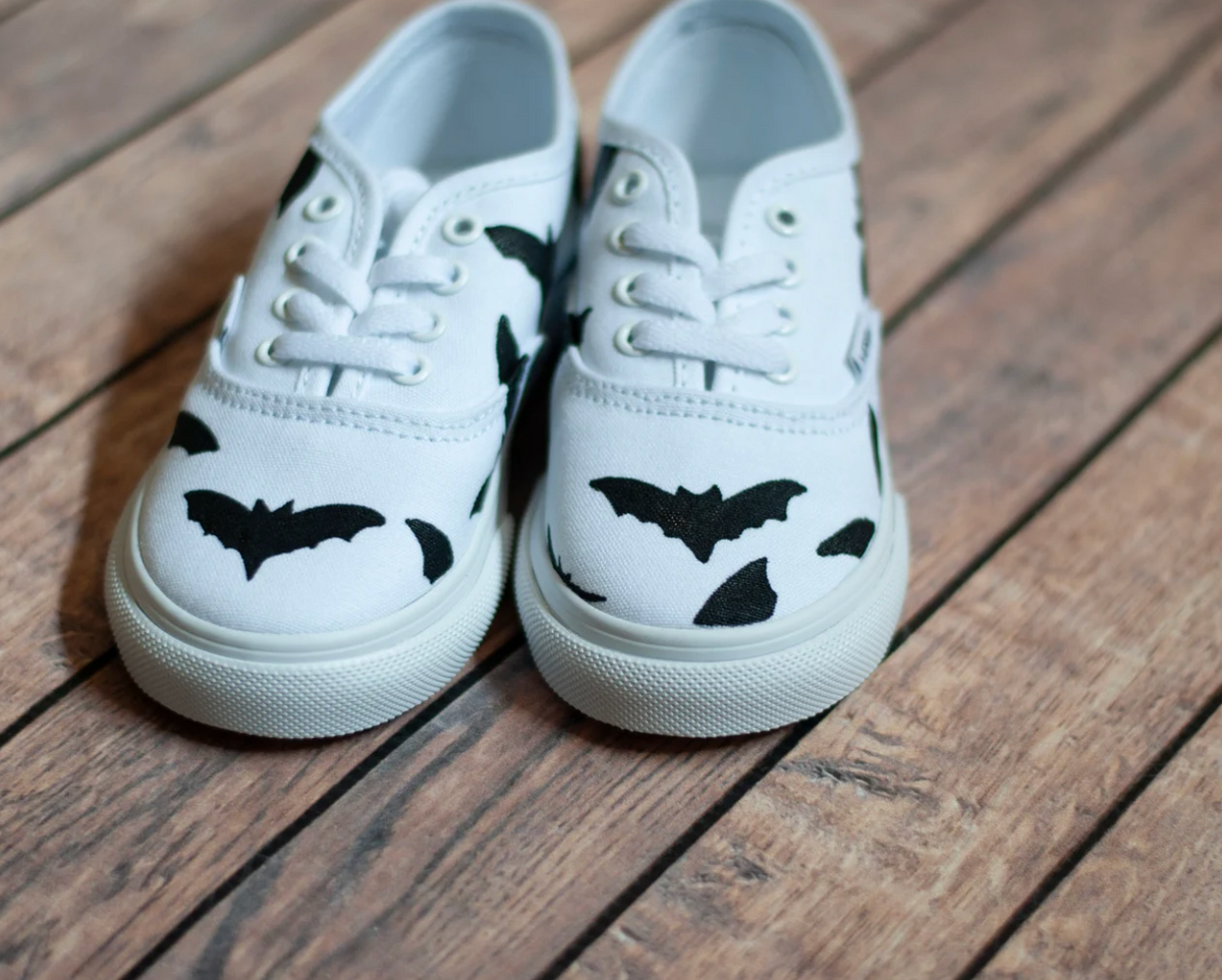 Hand Painted Bat Vans – With love, Paint